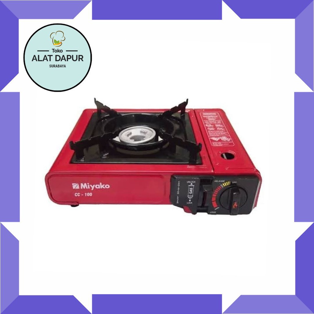 Jual MIYAKO kompor gas portable CC 100 - gas cooker mini travel CC100 ...