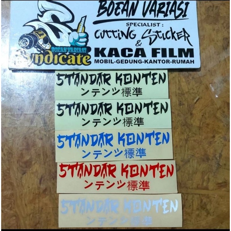 Jual cutting sticker standar konten motor mobil | Shopee Indonesia
