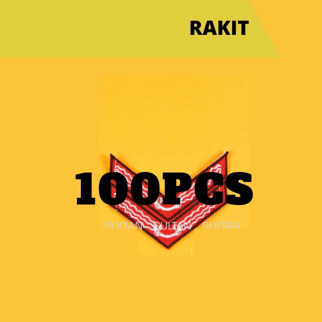 Jual 100PCS - BORDIR LOGO TKU RAKIT Strip 2 Perlengkapan Pramuka Osis ...
