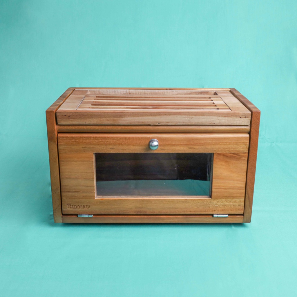 Jual Bread Box / Tempat Penyimpanan Roti / Tempat Roti Kayu Jati (BB ...