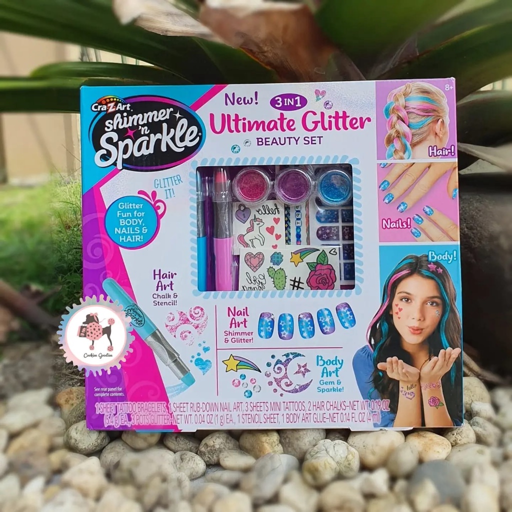 Jual Shimmer and Sparkle Ultimate Glitter Beauty Set | Shopee Indonesia