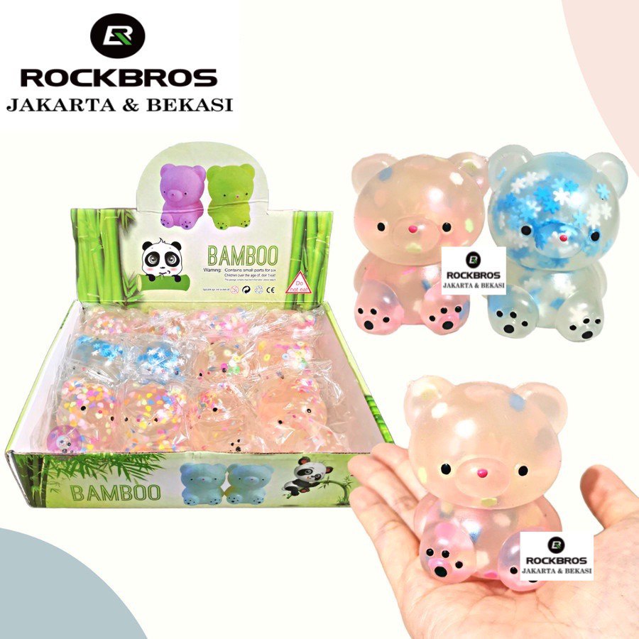 Jual Squishy Beruang Bear Bamboo Bening Kenyal Sensory Fidget Toys ...