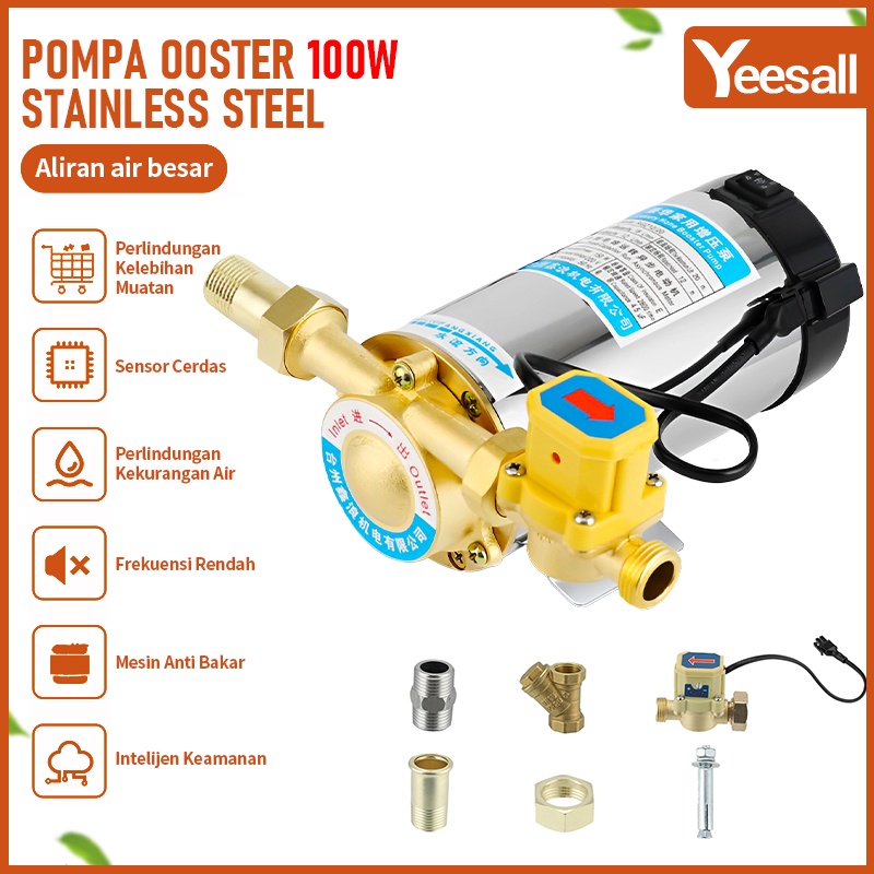Jual Pompa Pendorong Tekanan Air Booster Pump 100Watt Mesin Pompa ...