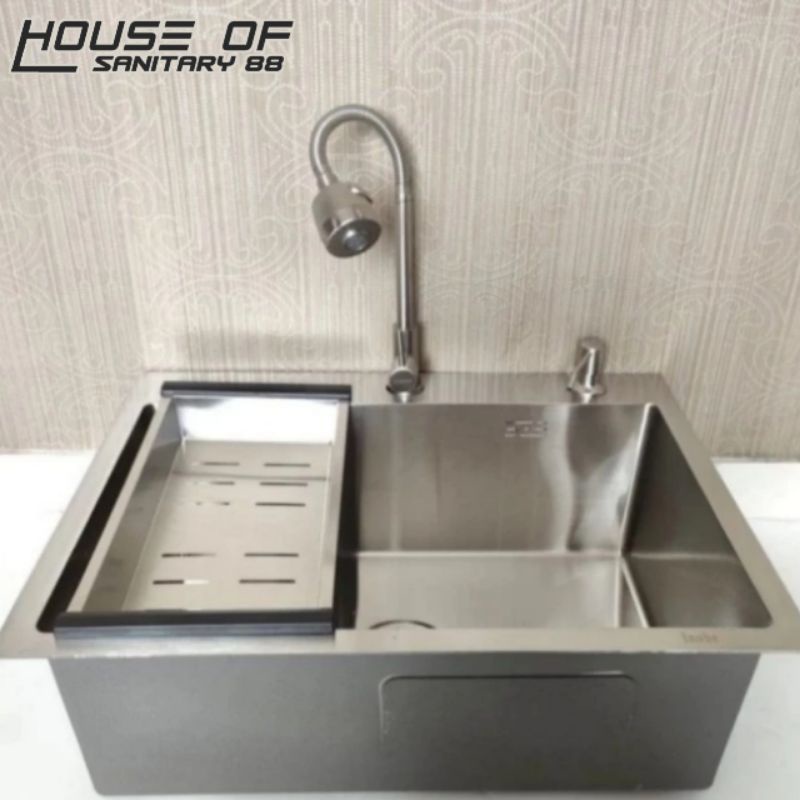 Jual Paket Kitchen sink INOBE 6045 Stainless/ Bak cuci piring stainless ...