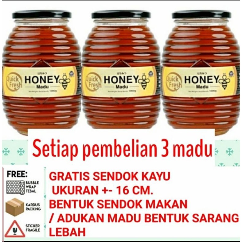 Jual Quick Fresh Honey 1 Kg 1000gr madu 1kg TERMURAH READY STOK QUICK ...