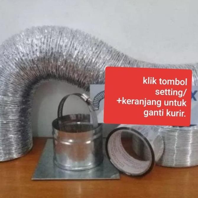 Jual Paket Selang Alumunium Metalize 4 Inch + Y + Vent Cap 4 Inch ...