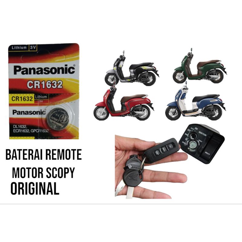 Jual Baterai Remote Motor Scoppy ESP 2017 Keyles / Baterai Panasonic ...