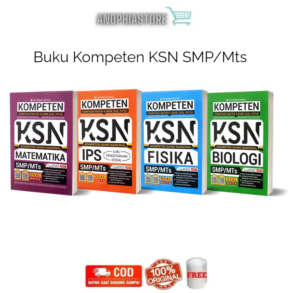 Jual Buku KSN SMP/MTS : Kompeten KSN IPS Matematika Biologi Fisika | Shopee Indonesia