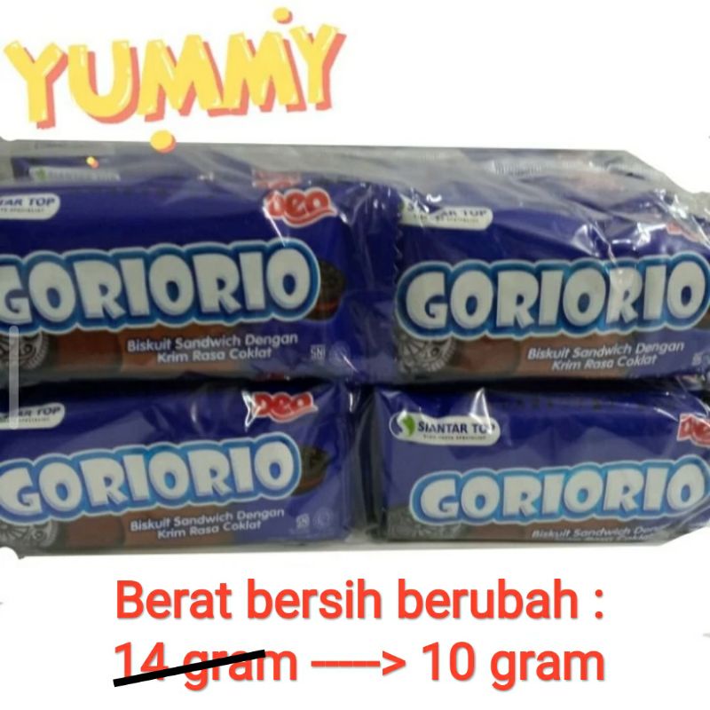 Jual goriorio biskuit sandwich mini pack | gorio isi 20 bks | Shopee ...