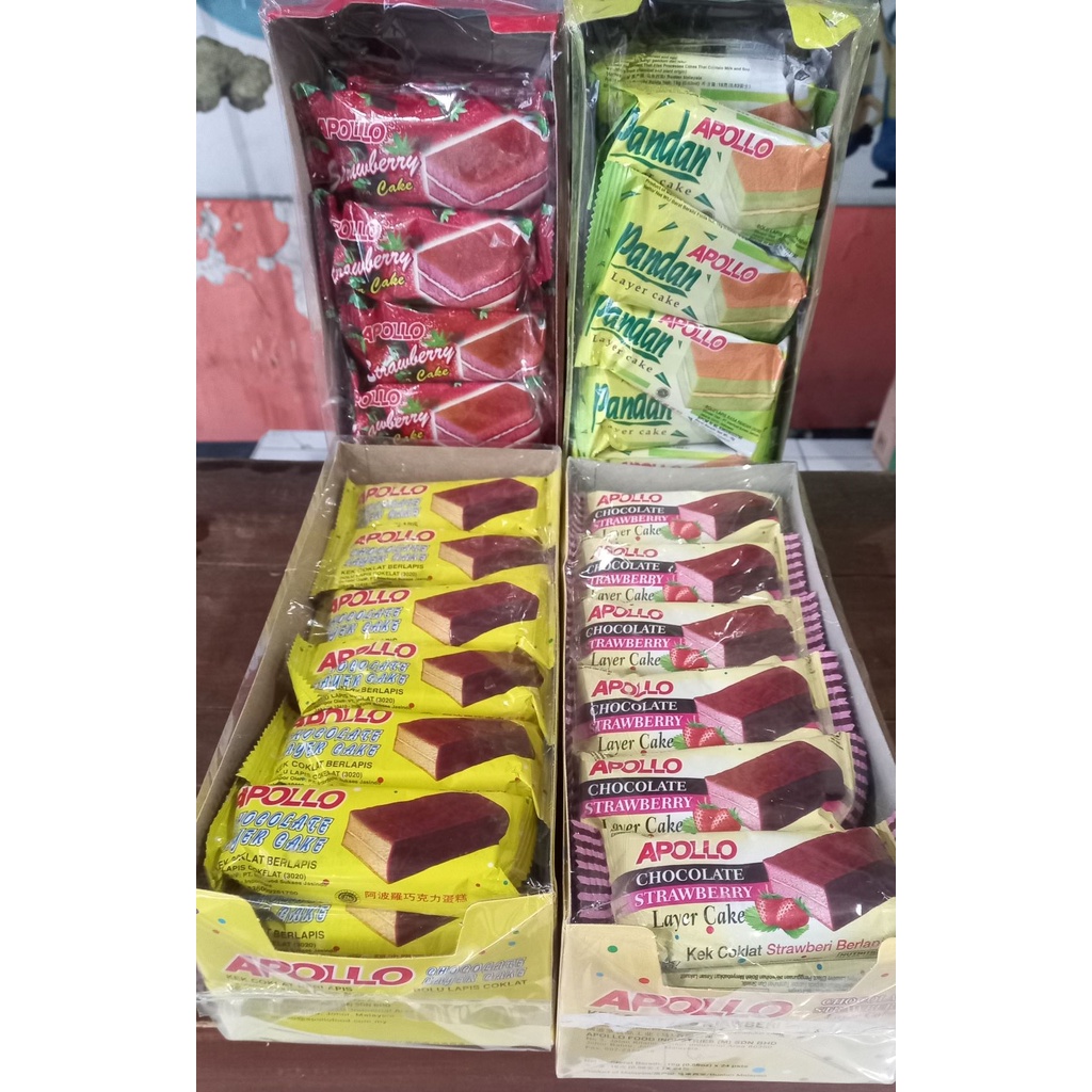 Jual Naraya Apollo Layer Cake Bolu Lapis Chocolate Pandan Strawberry ...