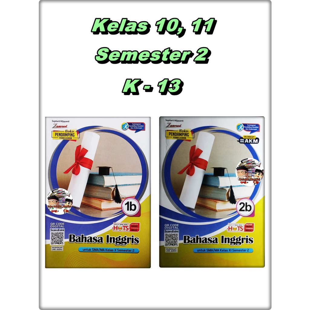 Jual LKS Bahasa Inggris SMA/MA Kelas 10, 11 Semester 2 K-13 Zamrud | Shopee Indonesia