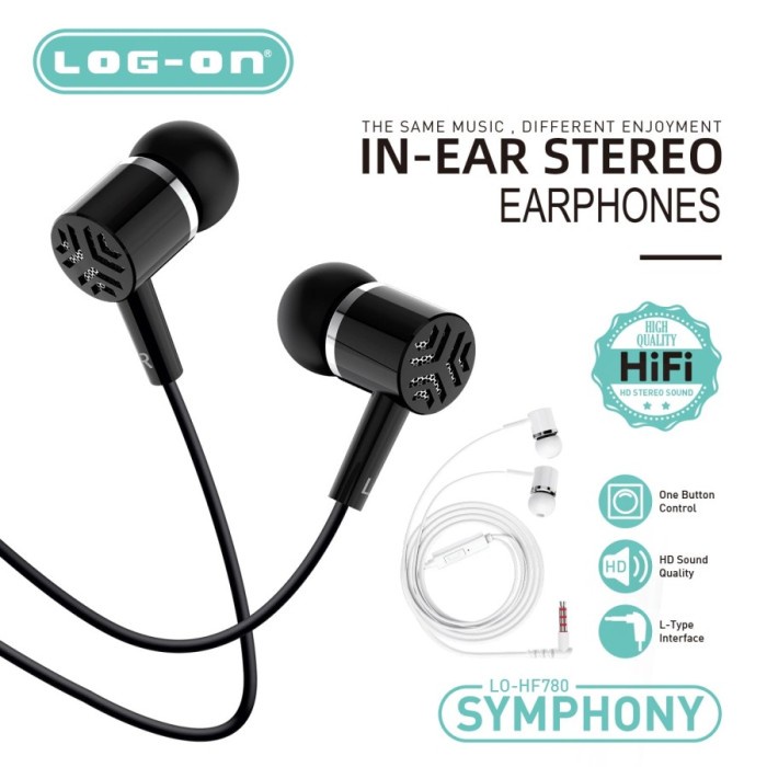 Jual HANDSFREE HEADSET LOG-ON LO-HF780 SYMPHONY STEREO EARPHONE ...