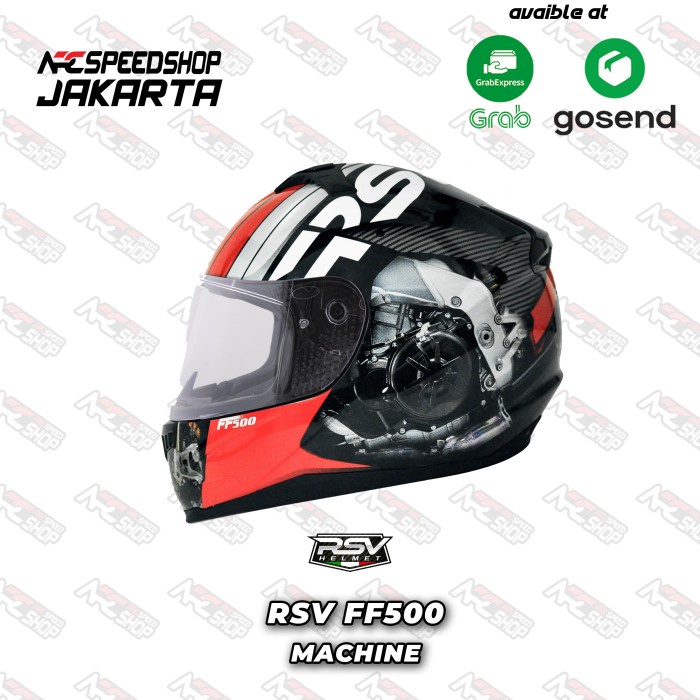 Jual Helm Full Face Rsv Ff500 Machine - Helmet Motor #Original | Shopee ...
