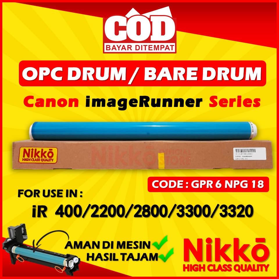 Jual Nikko OPC Drum Canon iR 400 2200 2800 3300 3320 GPR6 NPG18 ...