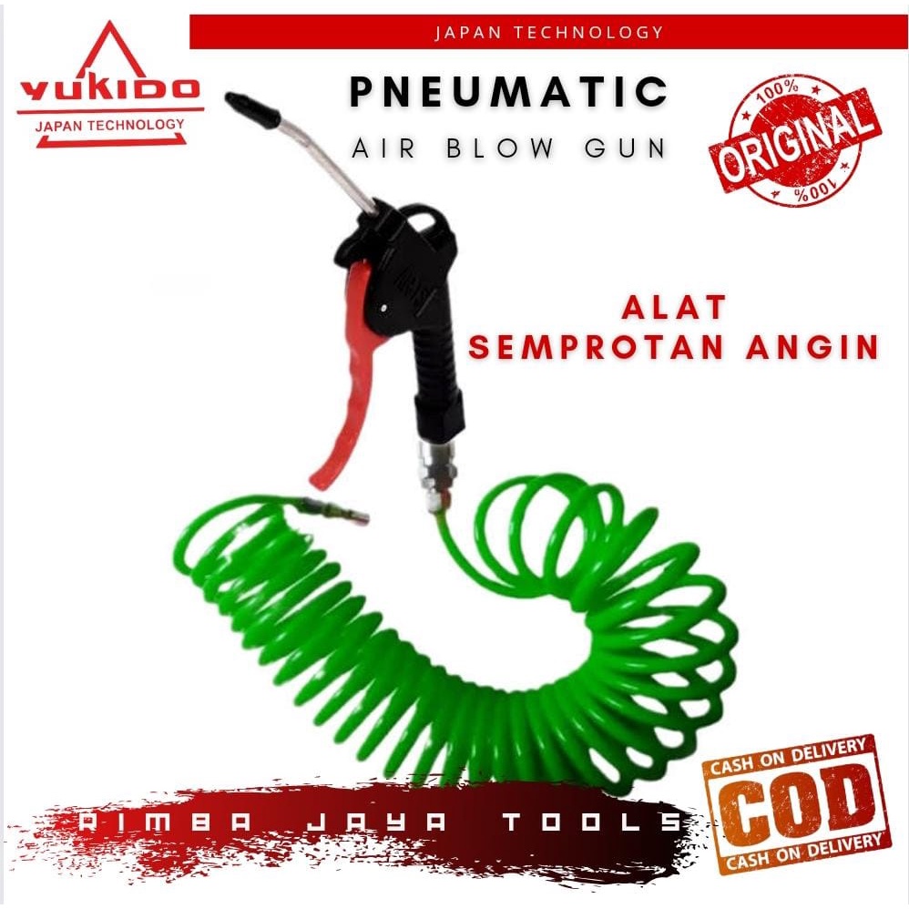 Jual PAKET BENGKEL Air Blow Gun + Selang Recoil Alat Semprotan Angin ...