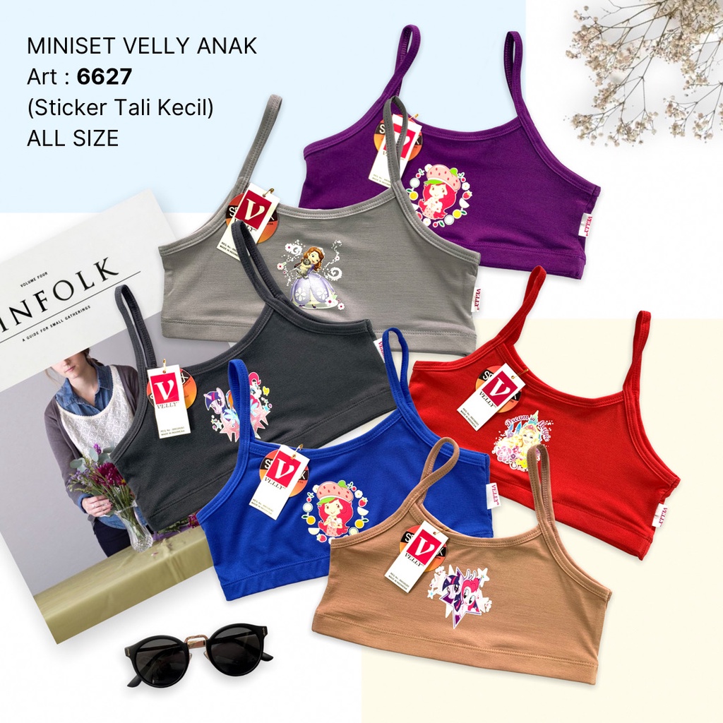 Jual Miniset Remaja Velly Tali Kecil Sticker | MIniset ABG Bahan Lembut ...