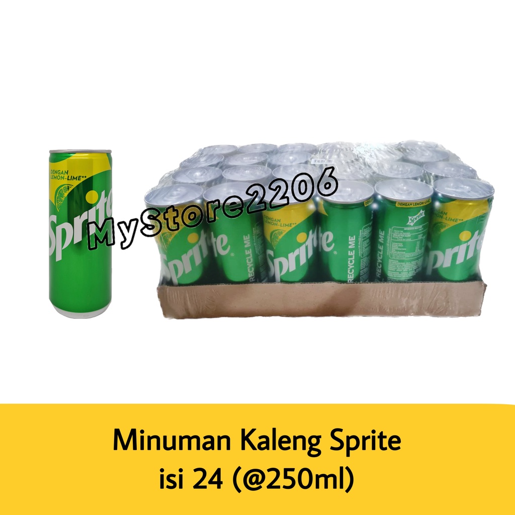 Jual Minuman Kaleng Soda / Soft Drink Sprite dengan Lemon Lime ...