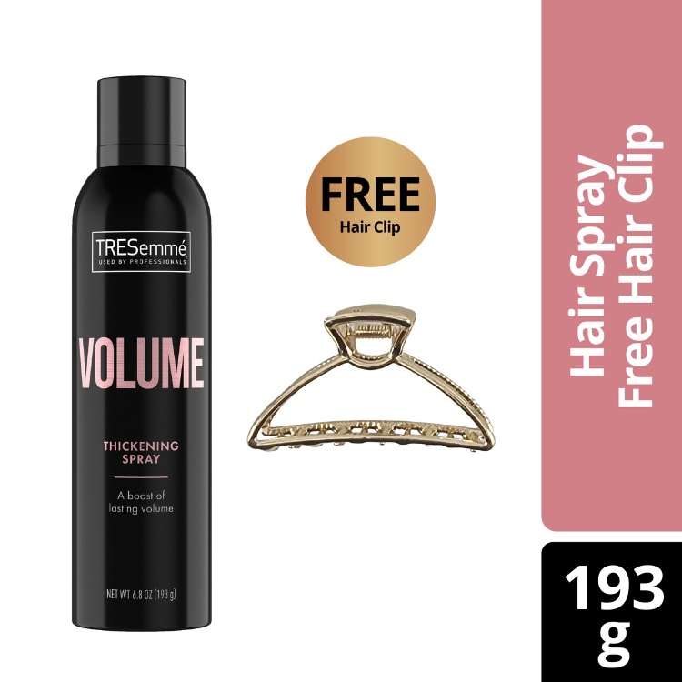 Jual Buy TRESemme Volume Thickening Hair Spray 193g FREE Hairclip ...