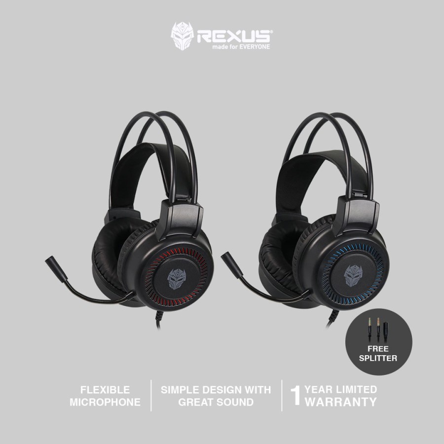 Jual REXUS VONIX F27/F-27 Headphone Profesional Gaming + Microphone ...