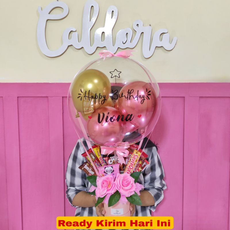 Jual Buket Bunga Bucket snack bunga balon Caldora.id BL13 | Shopee ...