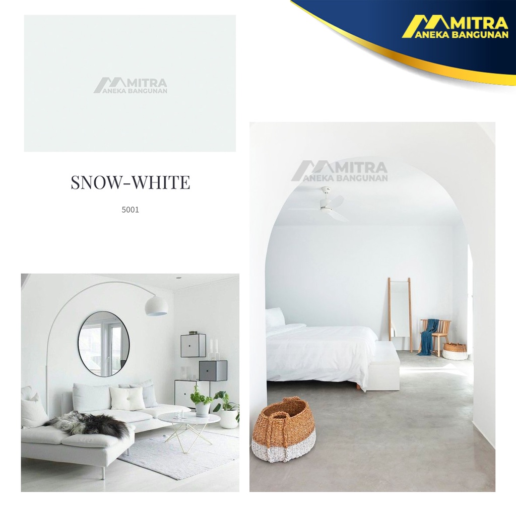 Jual CAT TEMBOK INTERIOR EKSTERIOR JOTUN WARNA SNOW-WHITE 5001 / PUTIH ...