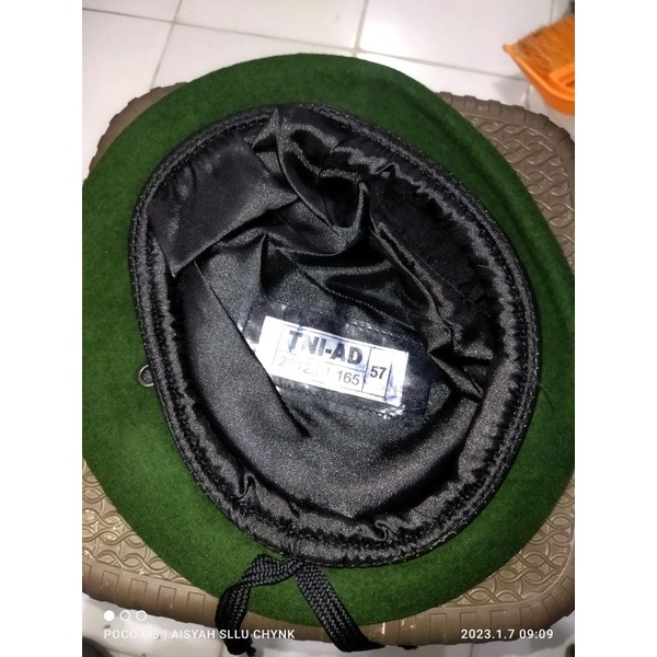Jual BARET KOSRAD ORIGINAL JATAH TNI/ BARET HIJAU KOSTRAD JATAH LAMA ... Jual BARET KOSRAD ORIGINAL JATAH TNI/ BARET HIJAU KOSTRAD JATAH LAMA ...
