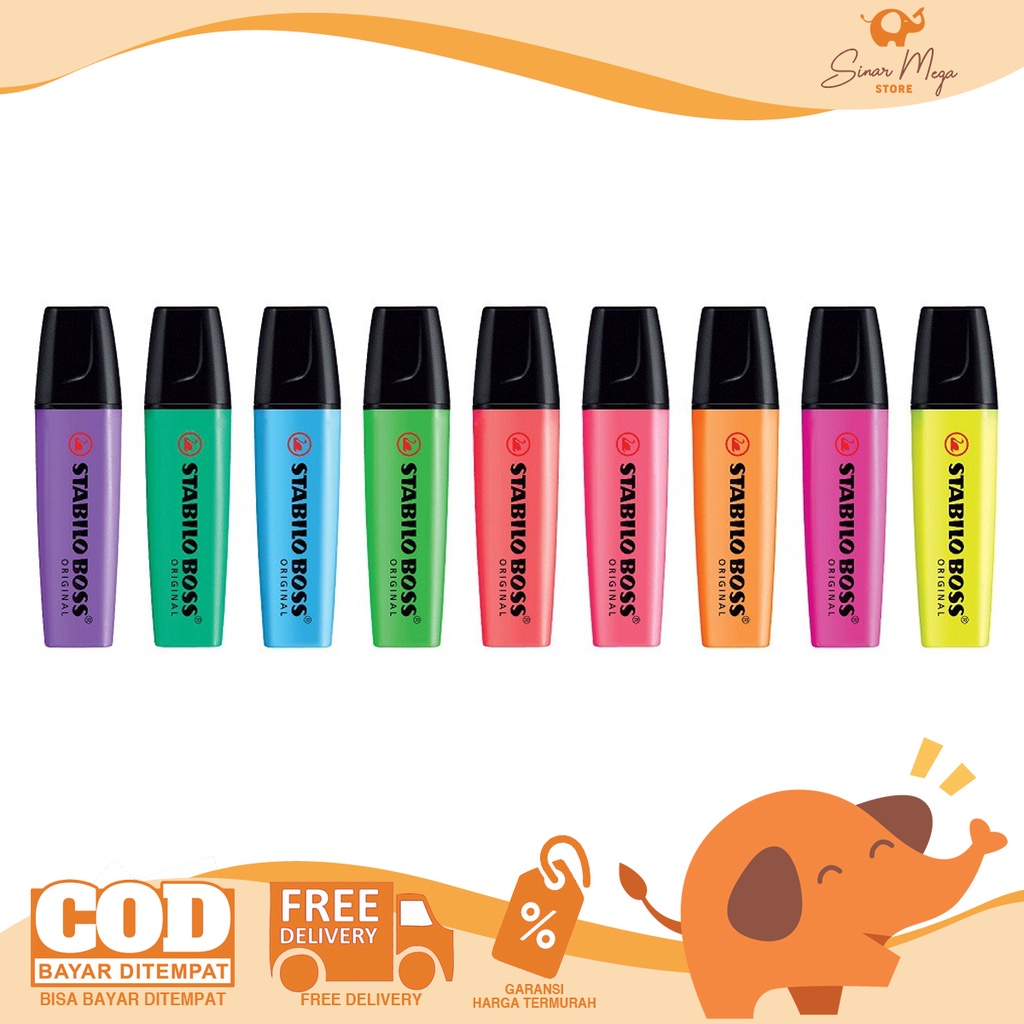 Jual Boss Stabilo Highlighter Textliner Original | Shopee Indonesia