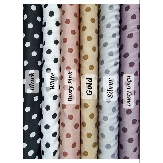 Jual armani silk sutra motif polkadot ( size dot 0.75mm ) | Shopee ...