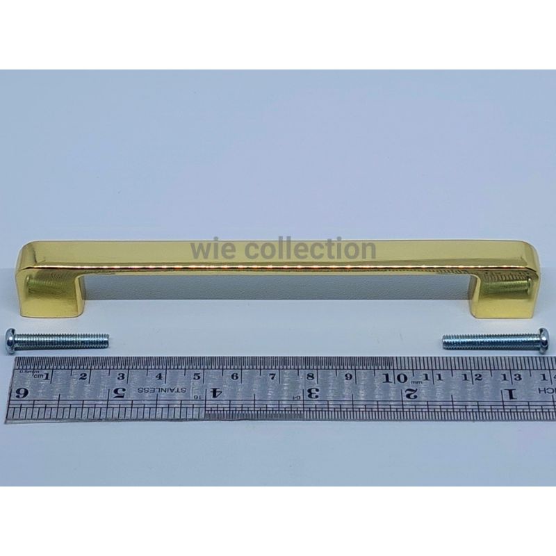 Jual HANDLE BESI MINIMALIS 128MM GOLD / TARIKAN LEMARI EMAS 128MM ...