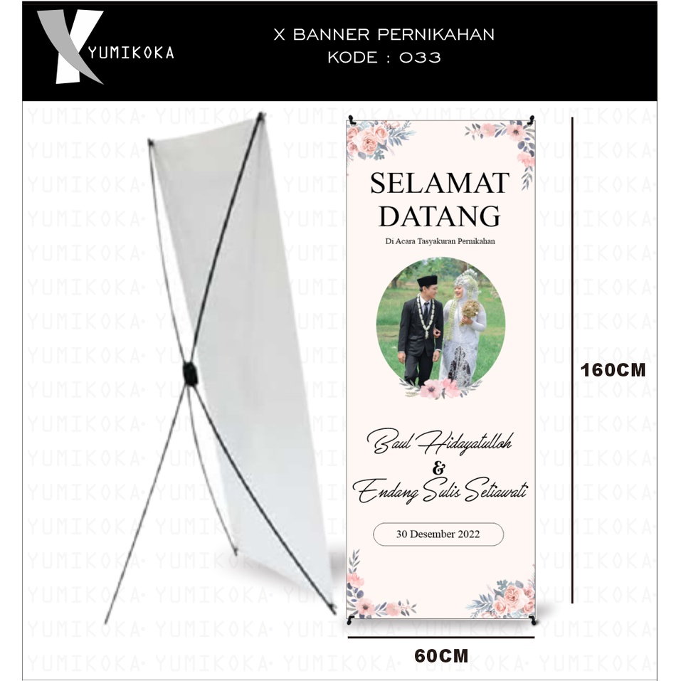 Jual STANDING BANNER SPANDUK PERNIKAHAN KHITANAN AQIQAH MMT | Shopee ...