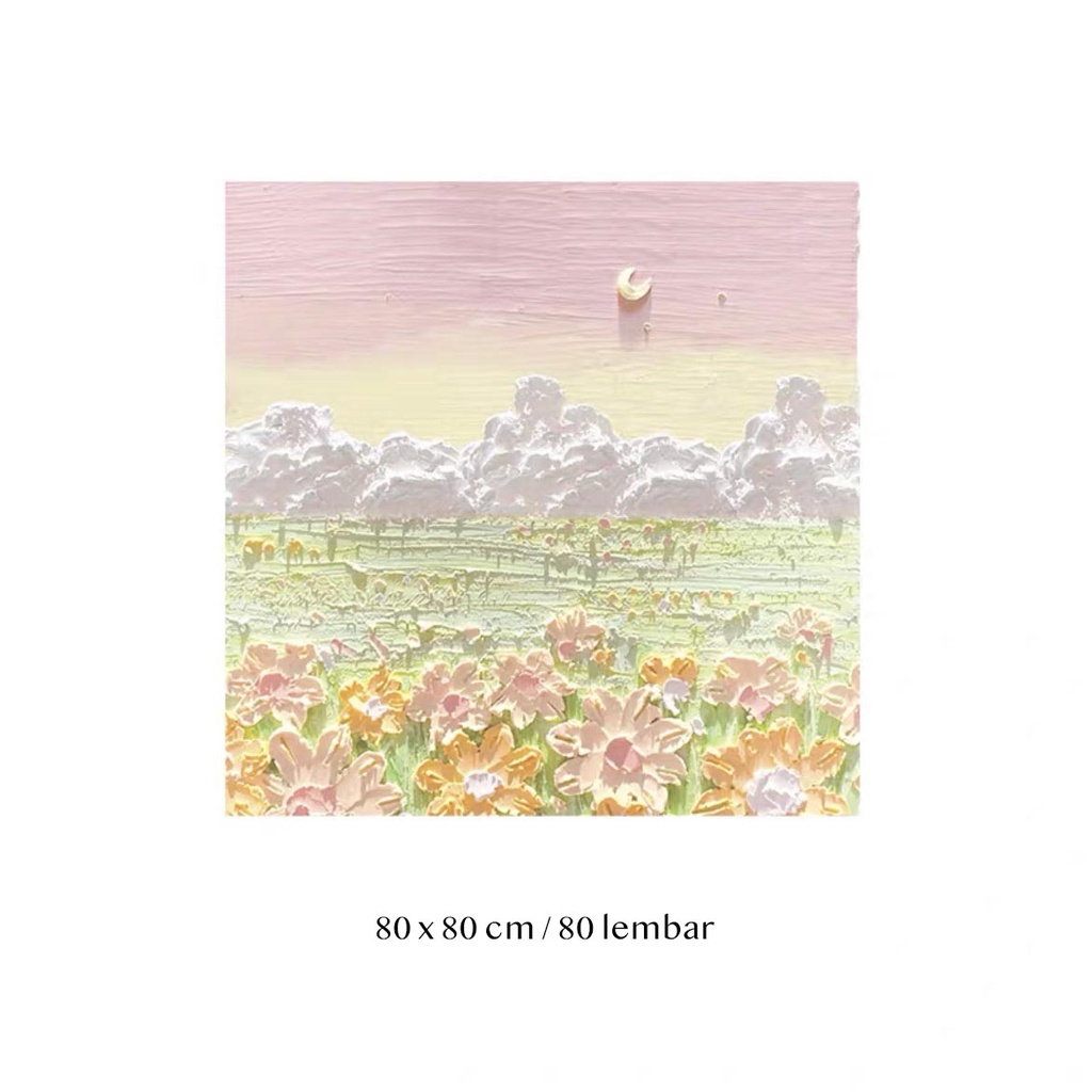 Jual 80 Lembar Sticky Notes Journal Aesthetic Gambar Landscape ...