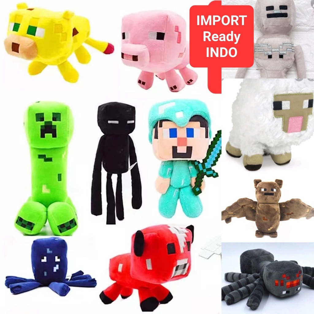 Jual Boneka minecraft mojang original import asli zombie Ready Indo ...