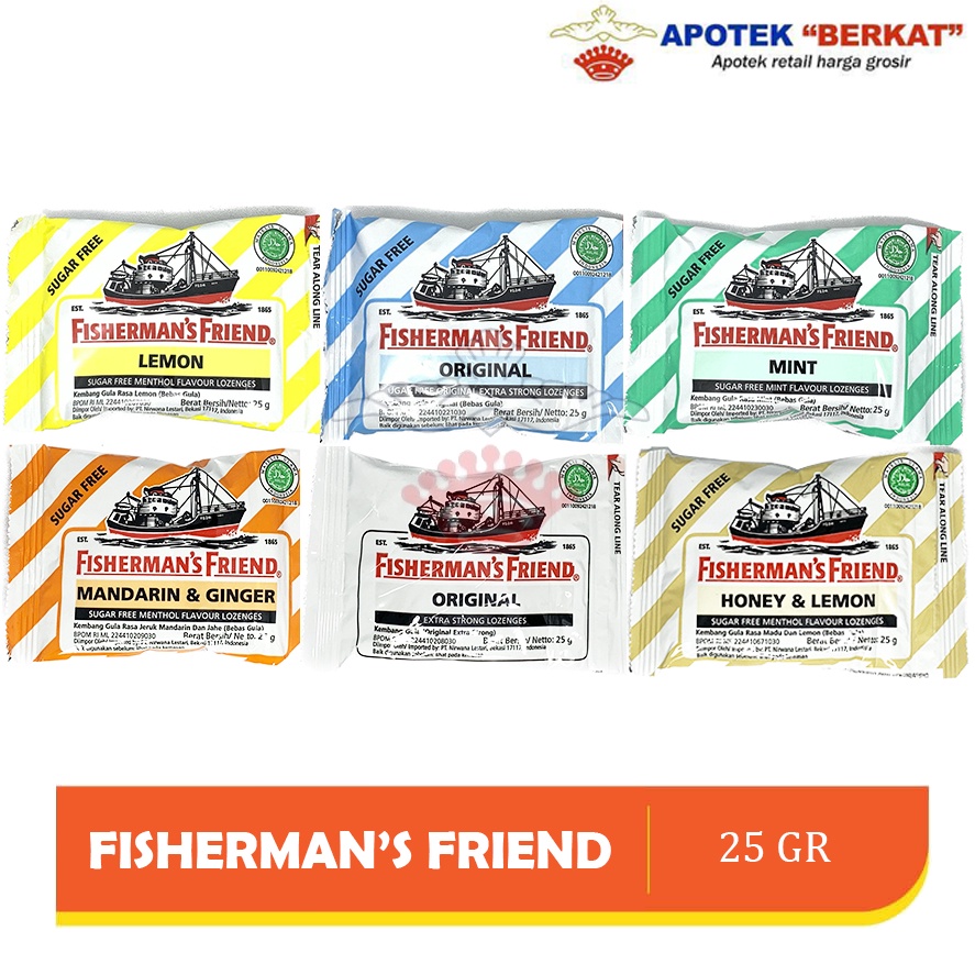 Jual Permen Fisherman's Friend Original 25 gram Aneka Rasa Fishermen ...
