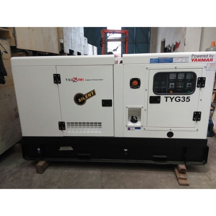 Jual Silent genset Yanmar 35 kva 30 kva made in Japan altenator ...