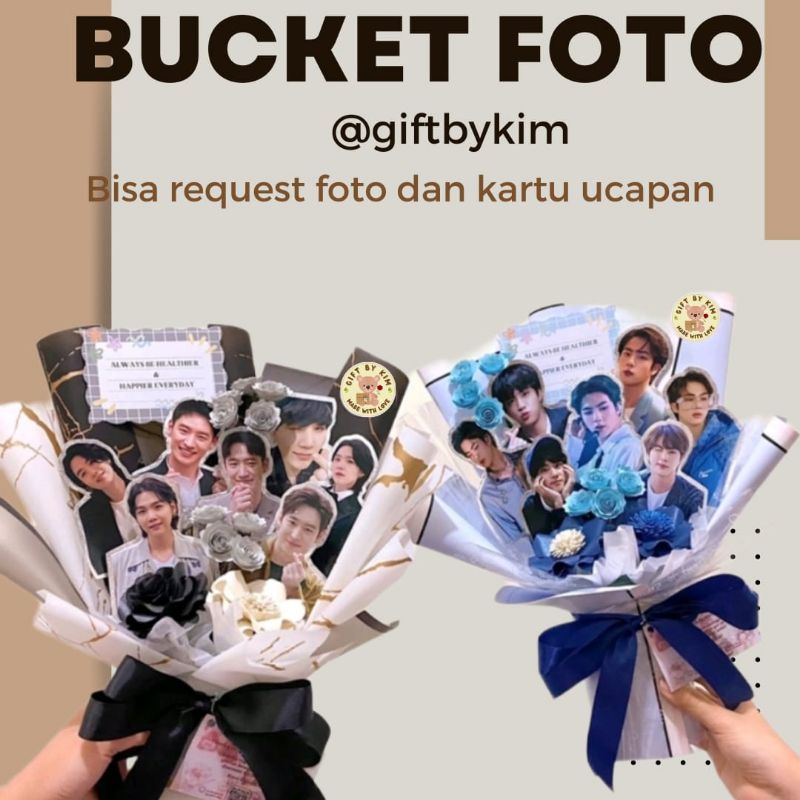 Jual bucket foto/ bucket / bouquet foto /buket foto /buket custom ...