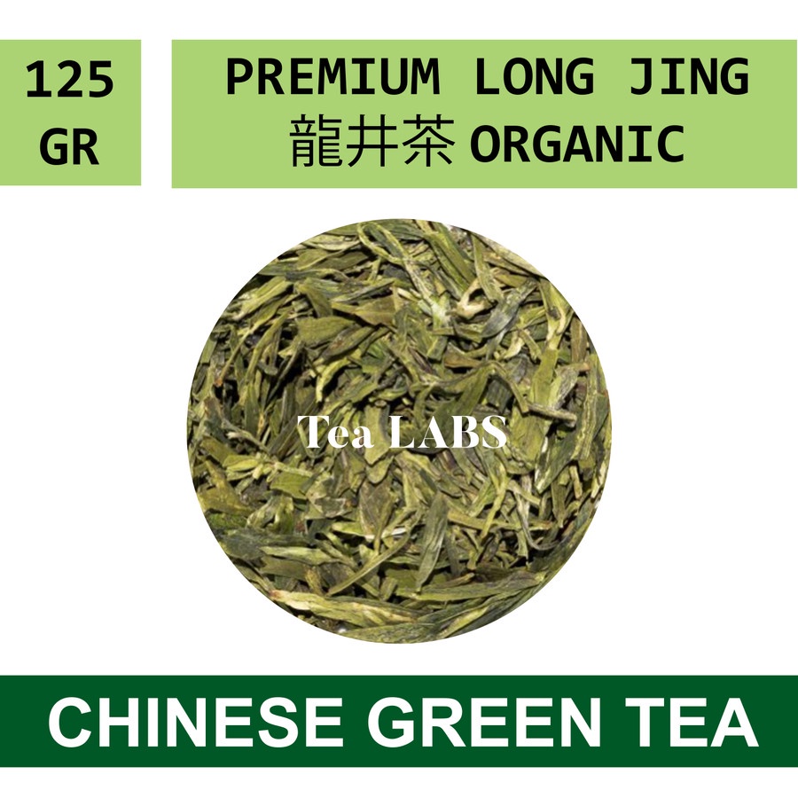 Jual Teh Hijau Long Jing Chinese Green Tea Premium 125 GRAM | Shopee ...