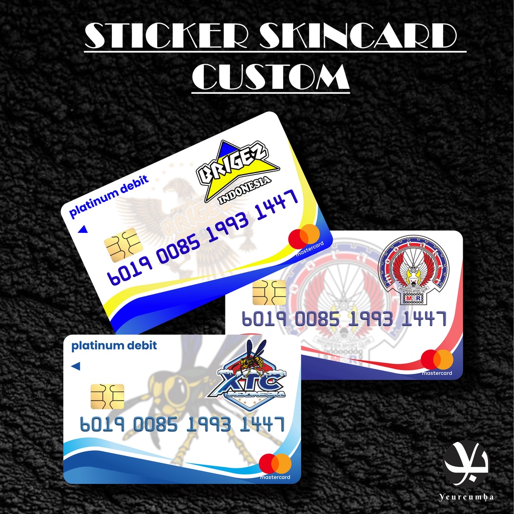 Jual STIKER ATM STICKER SKINCARD XTC BRIGEZ M2R CUSTOM STIKER/SKIN ATM ...