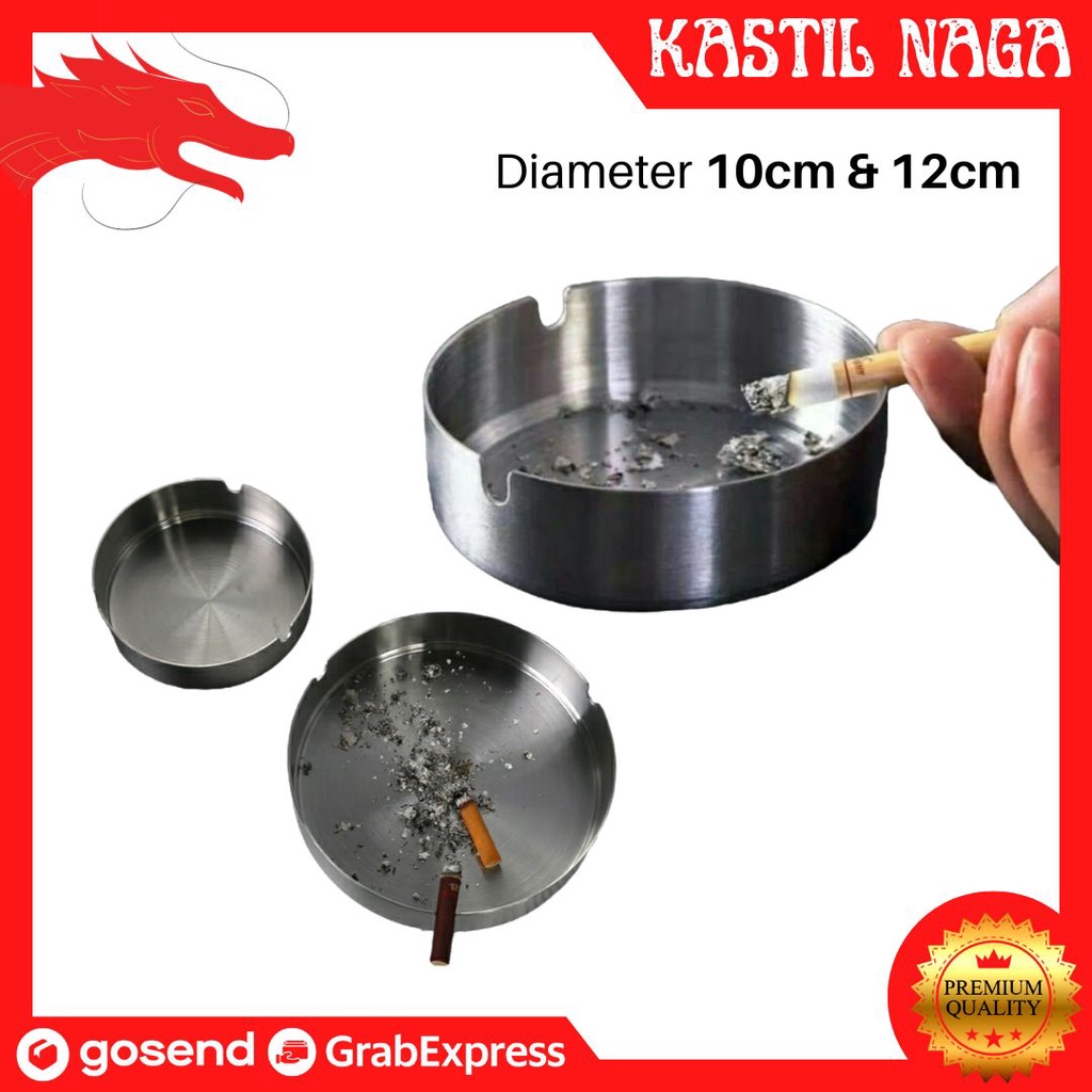 Jual Asbak Stainless - Ashtray Asbak Tebal Simple - Asbak Cafe Kekinian ...