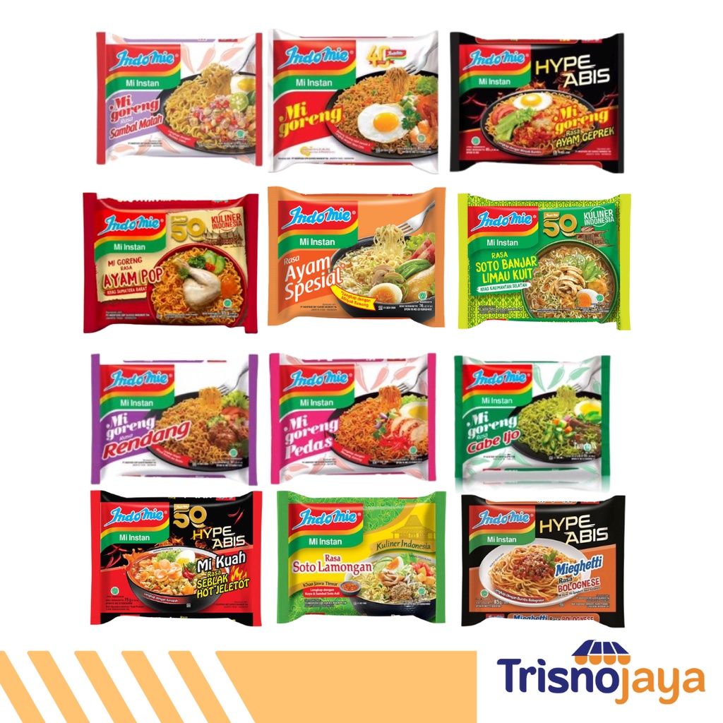 Jual Indomie goreng / indomie kuah, soto, rendang, seblak, geprek, kari ...