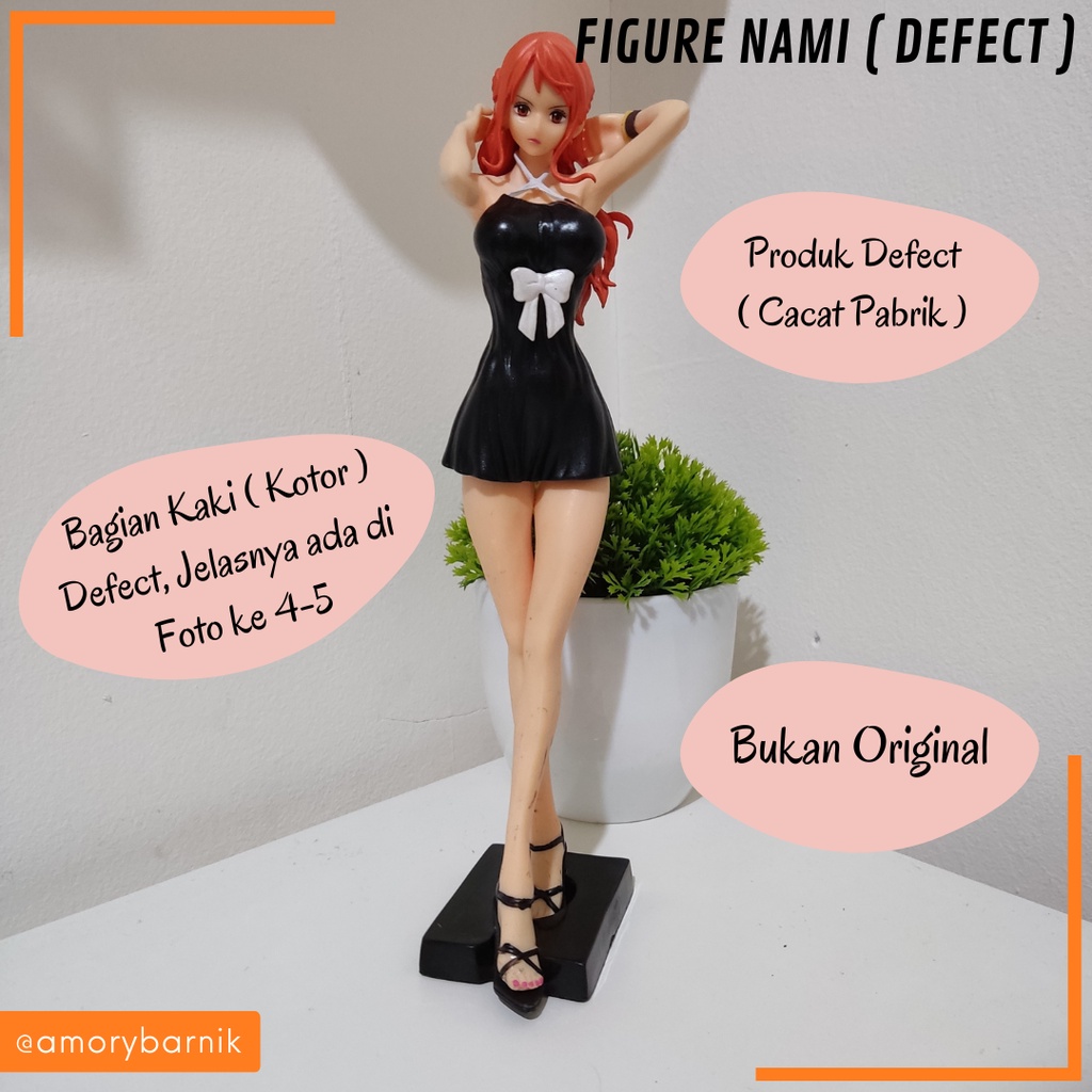 Jual Action Figure Nami One Piece Glitter & Glamours Black Dress ...