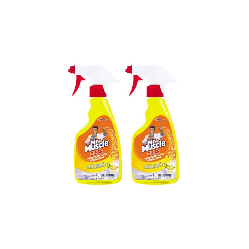 Jual Mr. Muscle Clear Pembersih Kaca Lemon 2 x 500 mL | Shopee Indonesia