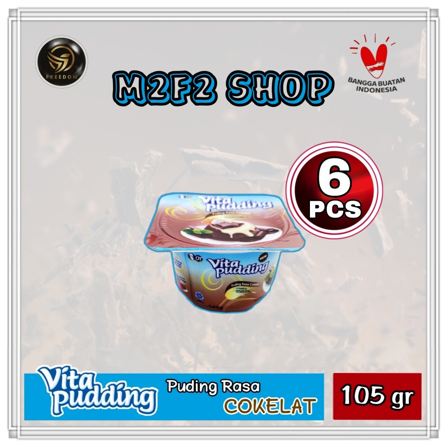 Jual Vita Pudding Chocolate | Puding Rasa Cokelat - 105 gr (Kemasan 6 ...