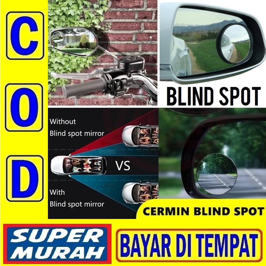 Jual RAK 1 Kaca Tipis Blind Spot 1 Pc Cermin Spion Mobil Motor Tambahan ...
