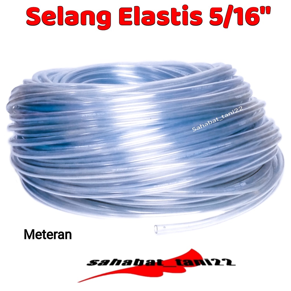 Jual Selang air Elastis Bening Selang Waterpass Transparan 5/16 inch ...