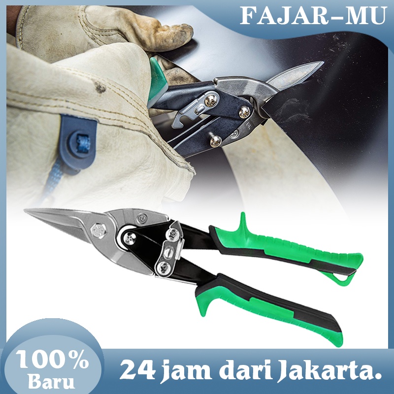 Jual 10 Inch Tipe Lurus Aviation Snips Gunting Seng Hollow Baja Ringan ...