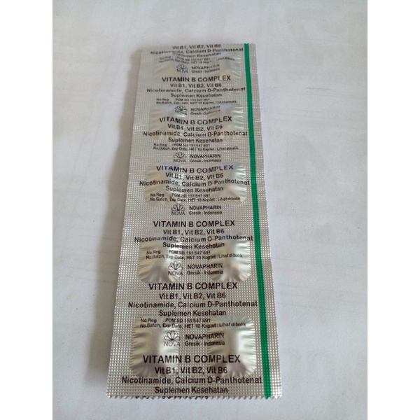 Jual Vitamin b complex nova 1strep/1box | Shopee Indonesia