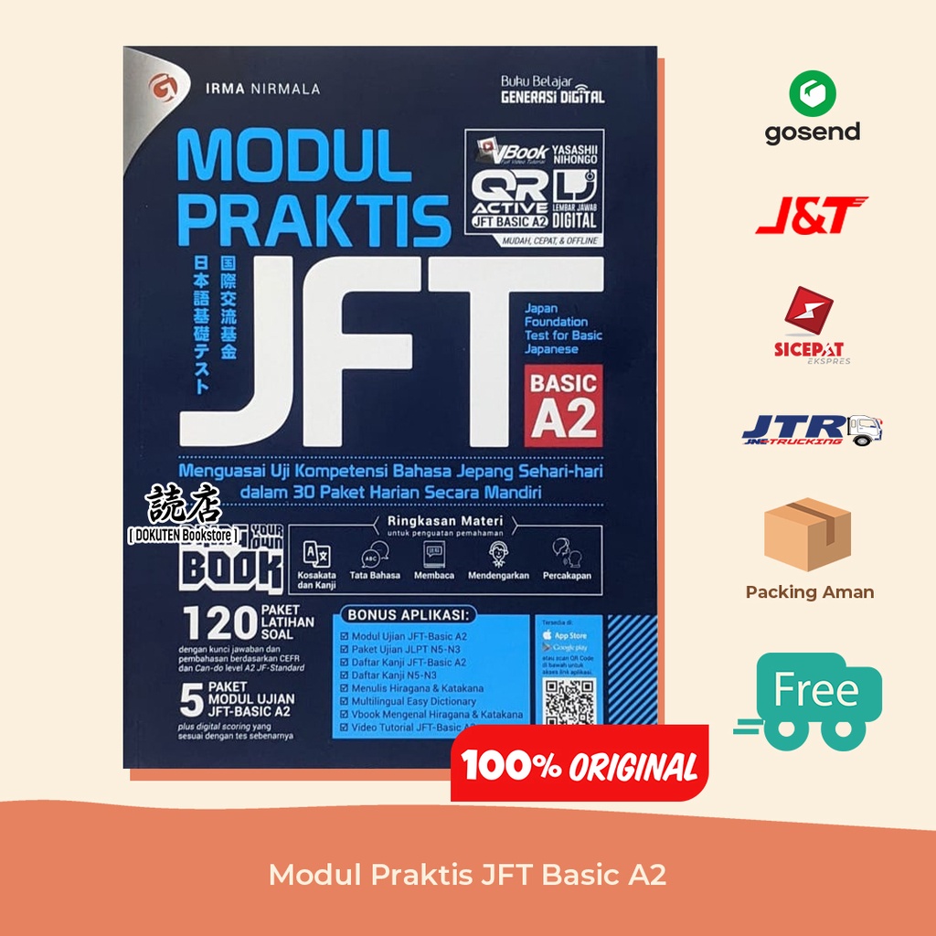 Jual Buku Bahasa Jepang Modul Praktis JFT Basic A2 | Shopee Indonesia