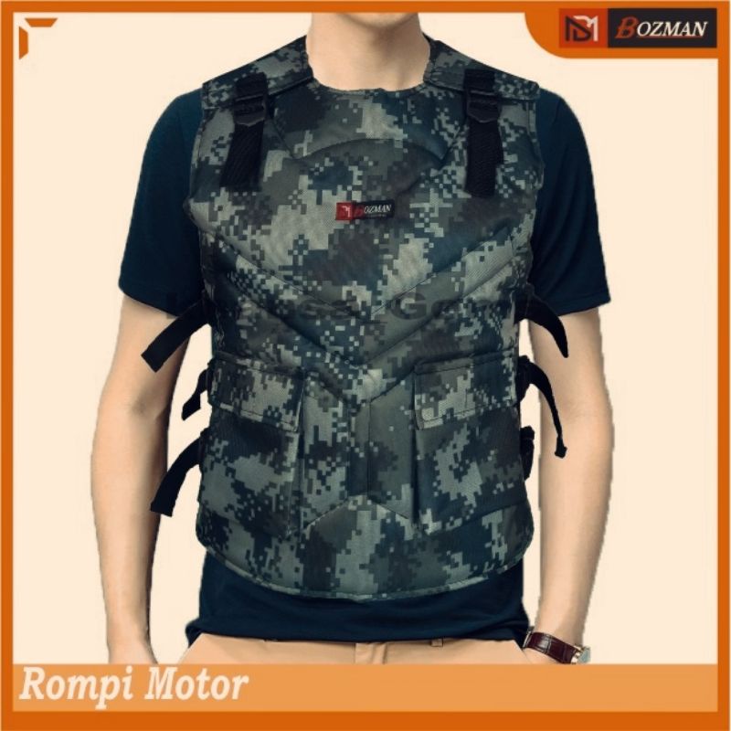 Jual ROMPI MOTOR TOURING BODY PROTECTOR PELINDUNG DADA ANTI ANGIN ...