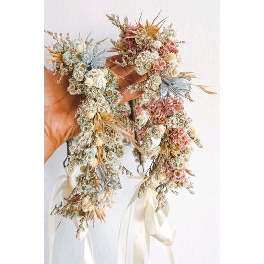 Jual Flower crown / mahkota bunga mix dried flower | Shopee Indonesia