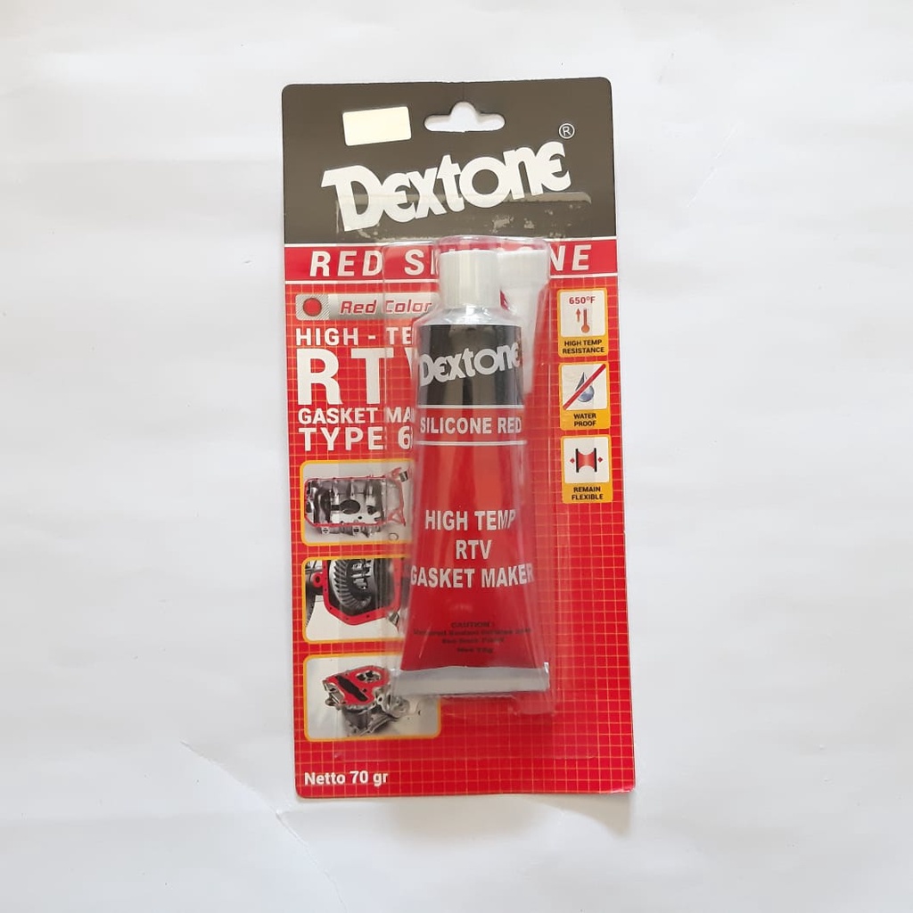 Jual LEM GASKET/LEM RTV/LEM PAKING/LEM SEALANT MERAH/DEXTONE RED ...
